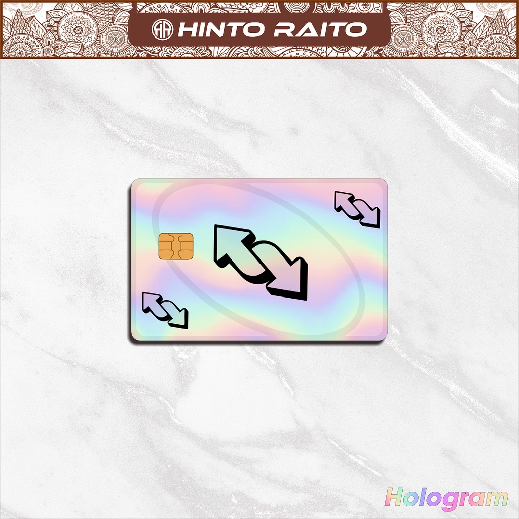 Special Hologram Uno Reverse ATM Card Sticker - Emoney Flazz Hologram ...