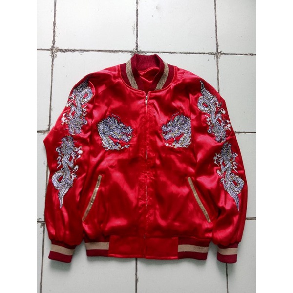 MERAH Sukajan JACKET BOUYA HARUMICHI HOWAITO RYU MANGA CROWS X WORST FANMADE Red Color | Shopee ...