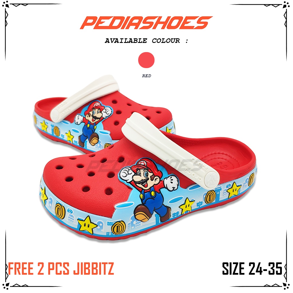 Crocs Fun Lab Super Mario Bros Original Mario Bros Children's Crocs ...