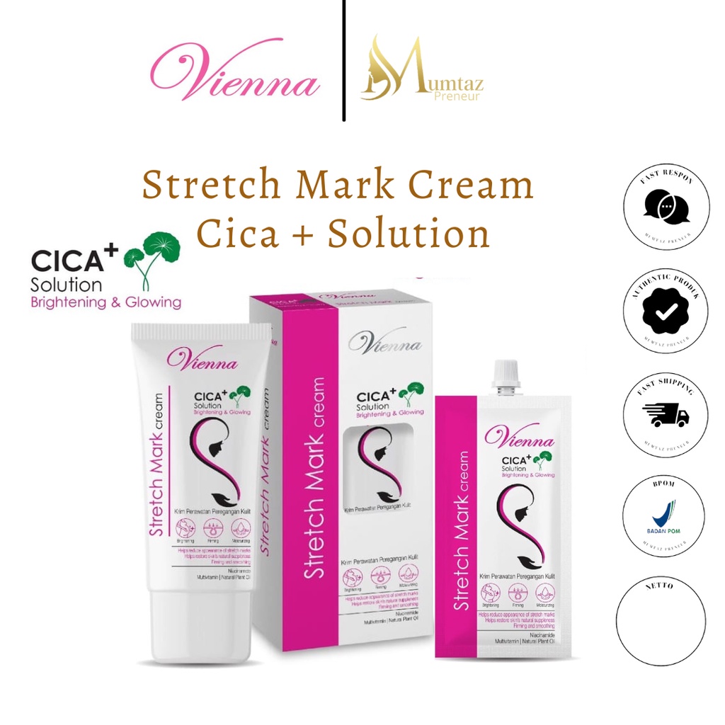 Vienna STRECH MARK CREAM BPOM VIENNA SELECT | Shopee Malaysia
