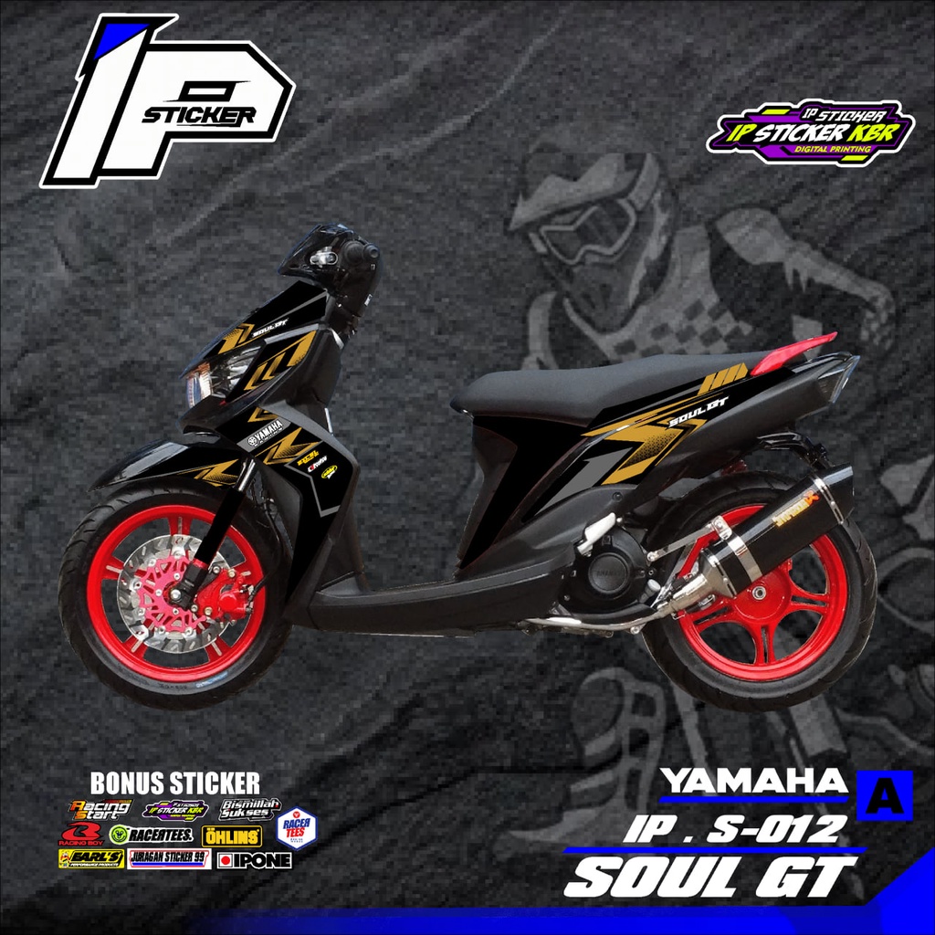 SOUL GT 110 sticker striping SOUL GT 110 YAMAHA motorbike sticker ...