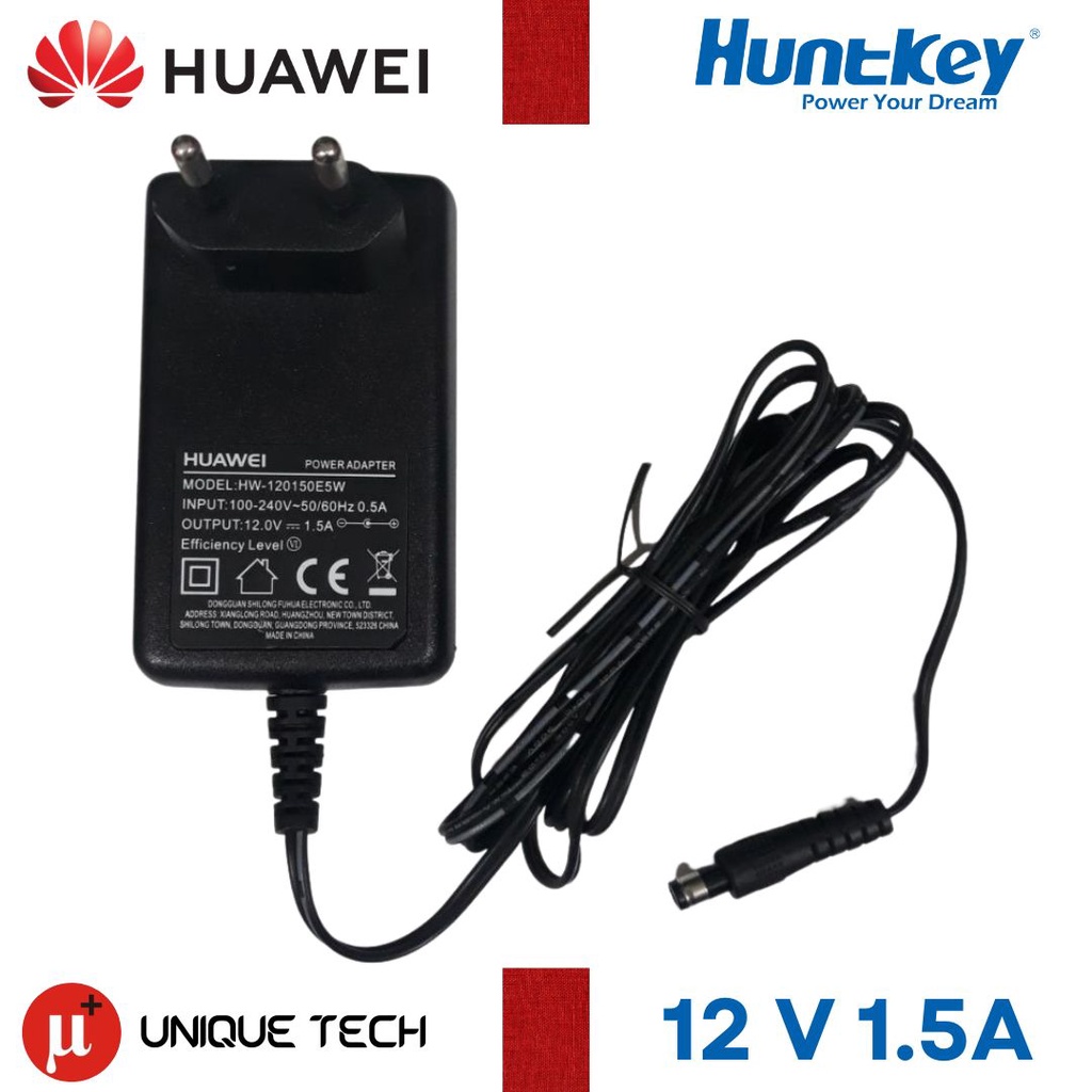 ADAPTER 12V 1.5A CCTV MODEM ROUTER ONT GPON HUAWEI HUNTKEY ORIGINAL 2 V ...