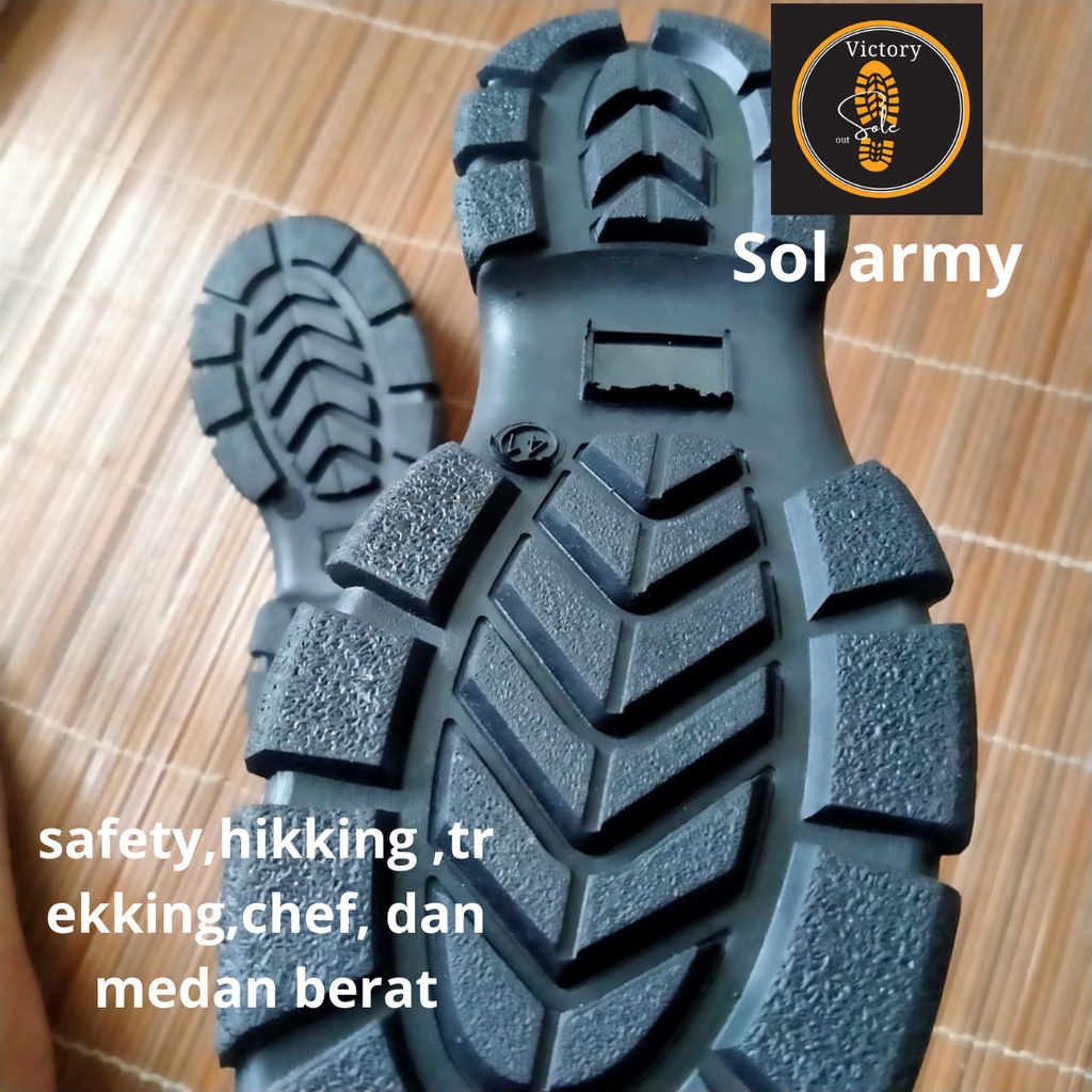 Outsol Rubber Sole Shoe Pad safety Shoes pdl boots King chetah gunung ...