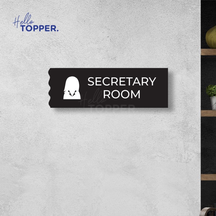 HITAM Acrylic Sign Signage Acrylic Signage Writing Curly Style Board ...