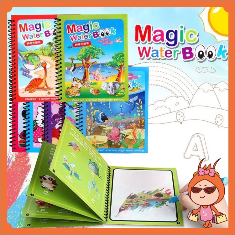 Reseller Welcome - S5745 Magic Coloring Drawing Book / Water Pen ...