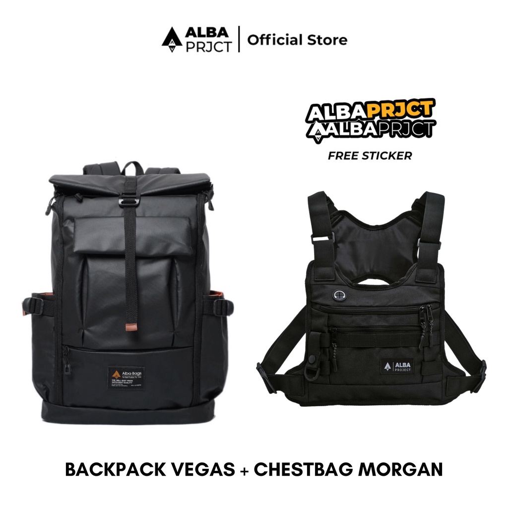 Alba PROJECT I BUNDLING PACKAGE (Vegas Backpack + Morgan Chestbag ...