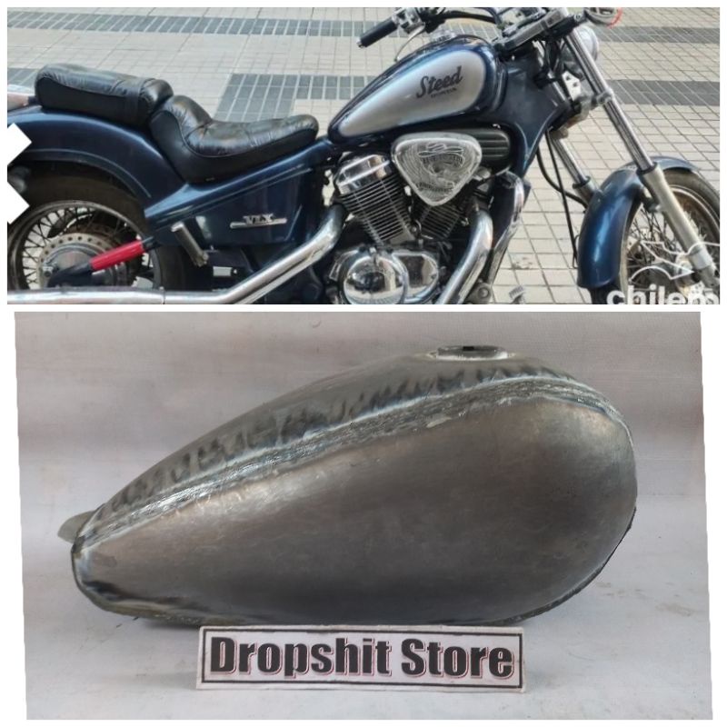 Custom honda Steed sted Tank Steed chopper BSA Royal enfield Tank ...