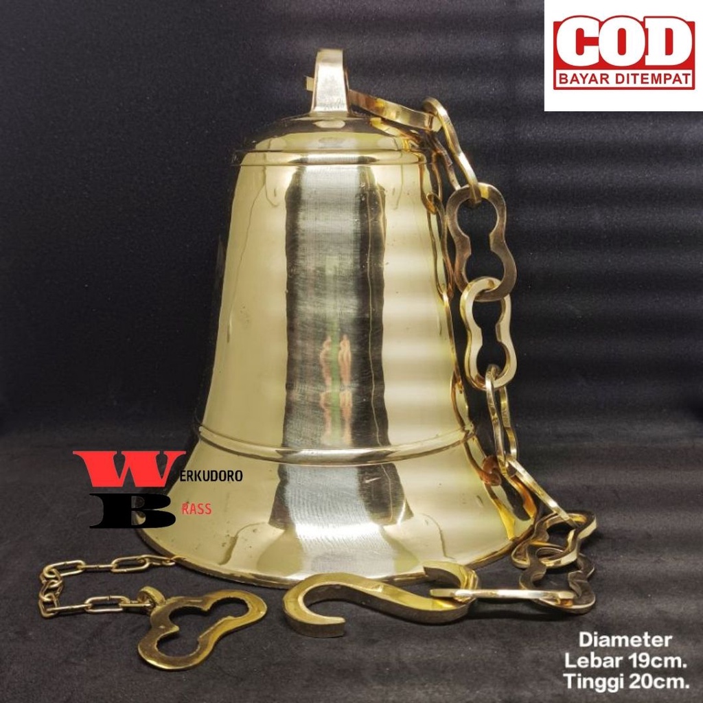 School BELL SCHOOL BELL 20CM DIAMETER GENUINE BRASS BELL | Shopee Malaysia