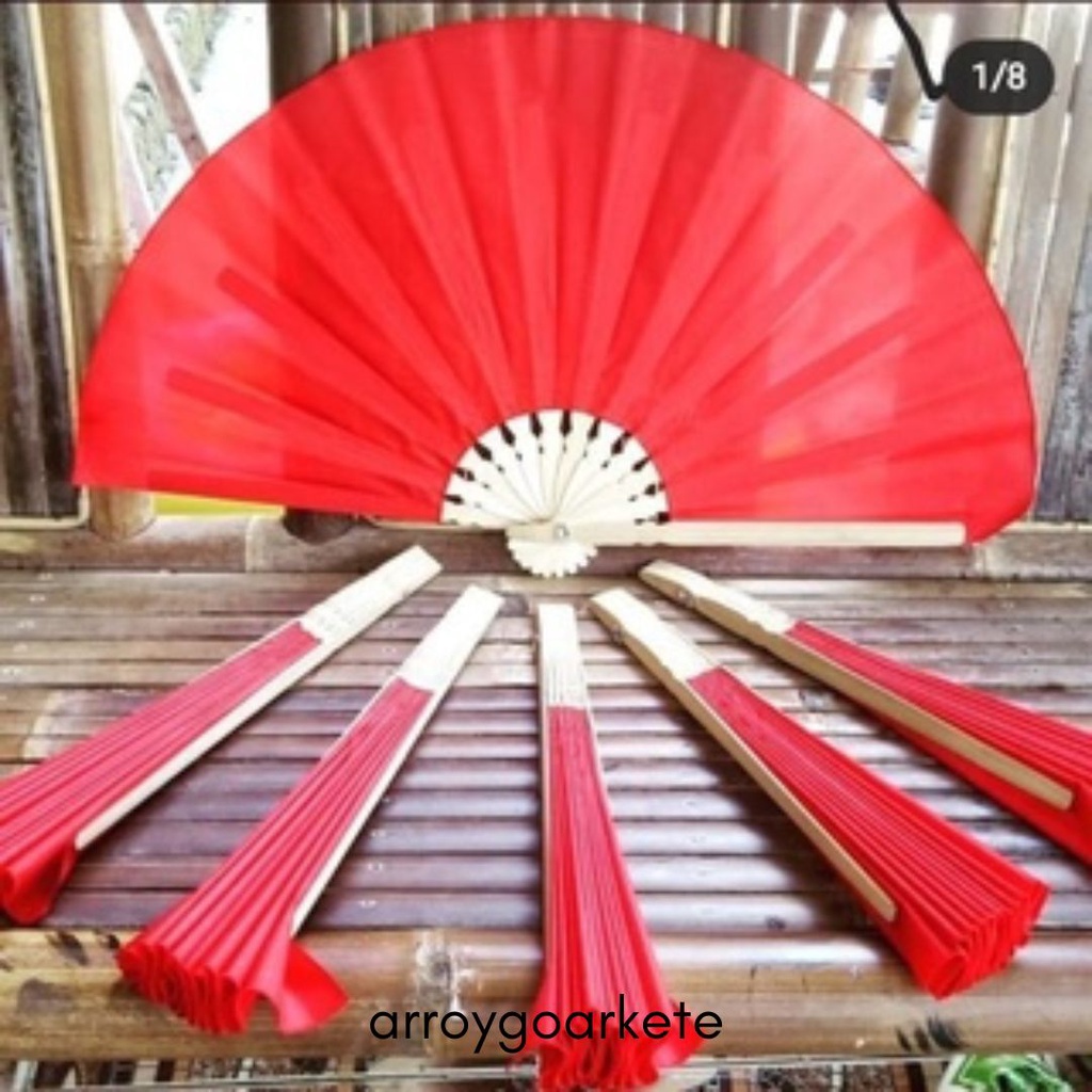 KAYU Dance Fan Dance Fan Tassel Dance Fan Wooden Handle Bamboo Pring ...