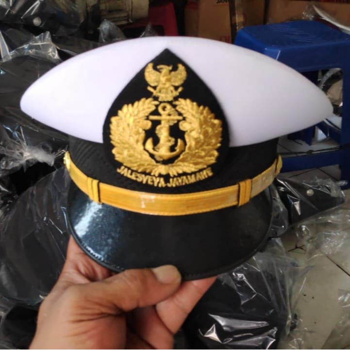 Pet Hat PAMA TNI AL Navy First Officer PDU PDH Utama Jaya Ciputat ...