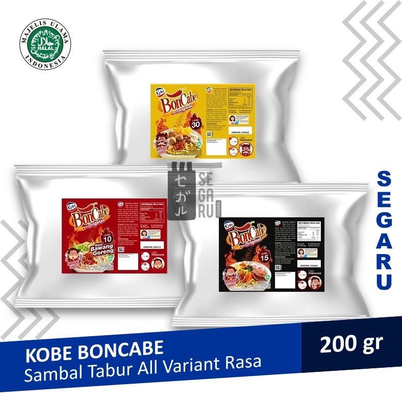 KOBE BonCabe Level 10 / 15 / 30 / 50 Chili Sambal Tabur | Shopee Malaysia