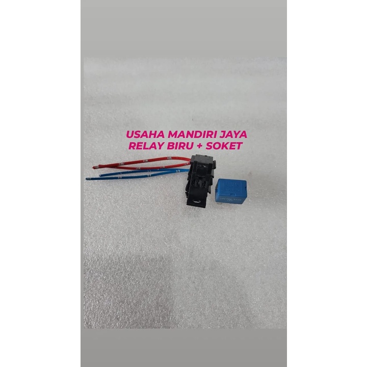 Complete Blue RELAY+Blue AC RELAY SOCKET 12V K4 1SET SOCKET Housing ...