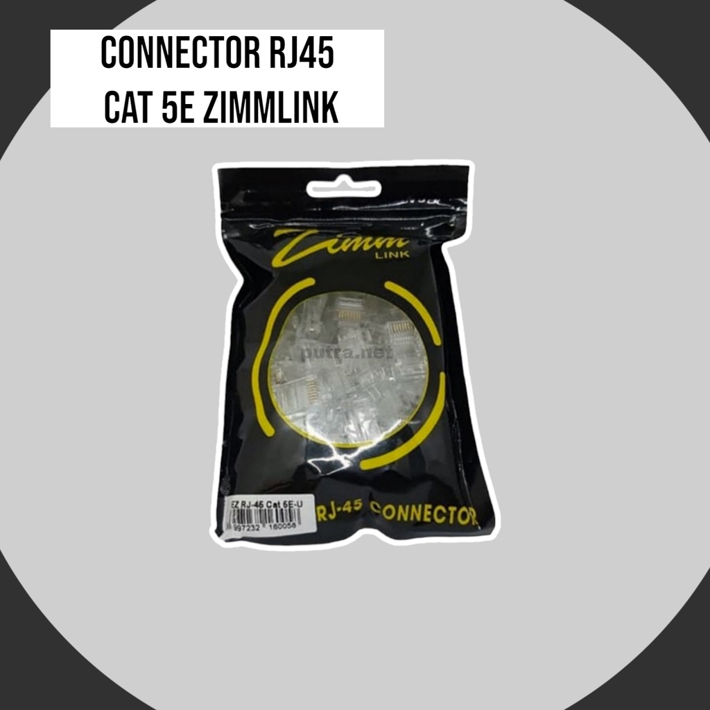 Zimmlink RJ45 Connector LAN Connector RJ45 Cat 5e Indoor Anti-Fail RJ45 ...