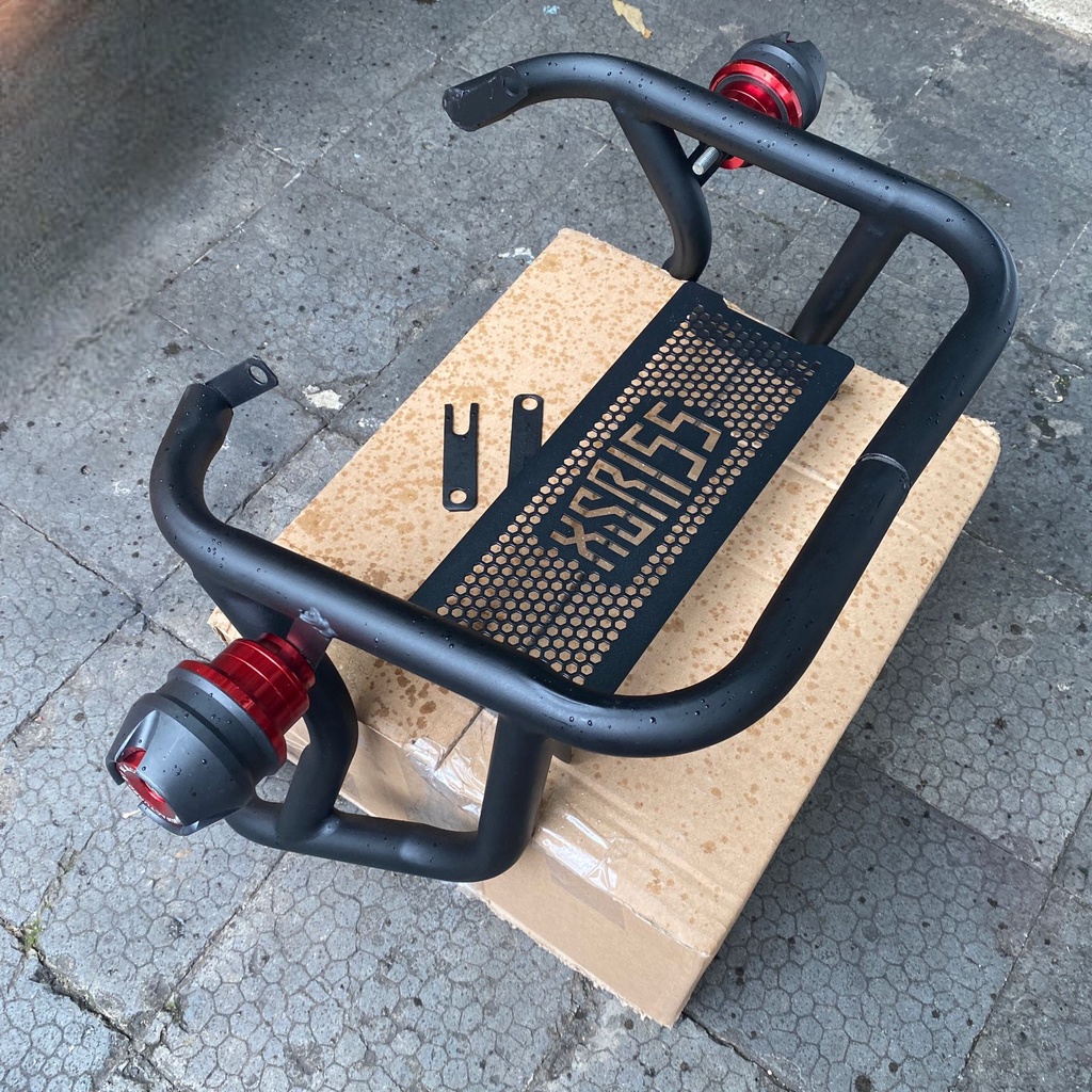 MESIN Crashbar XSR 155 BLACK DOFF RADIATOR COVER XSR 155 RADIATOR ...