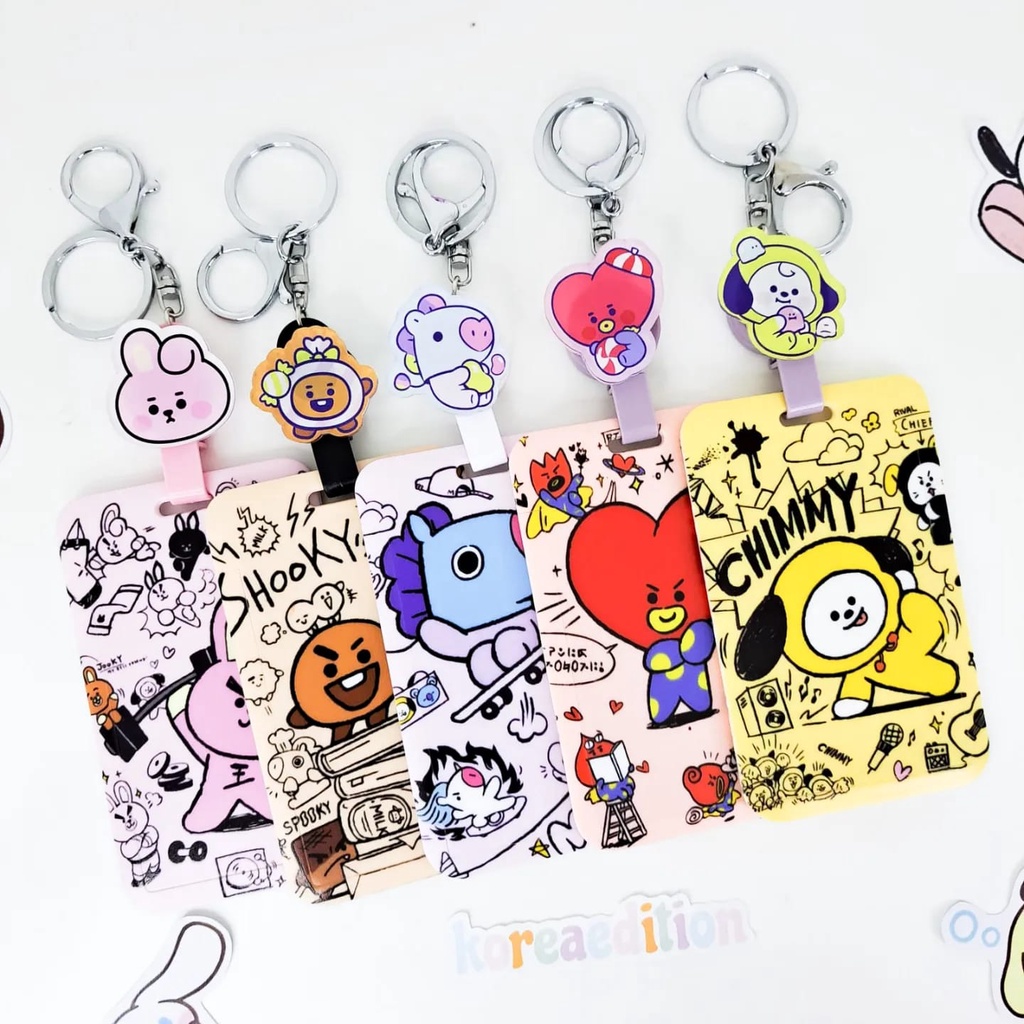 Kpop Photocard Holder + Acrylic ID Card BT21 BTS EXO aespa Enhypen NCT ...