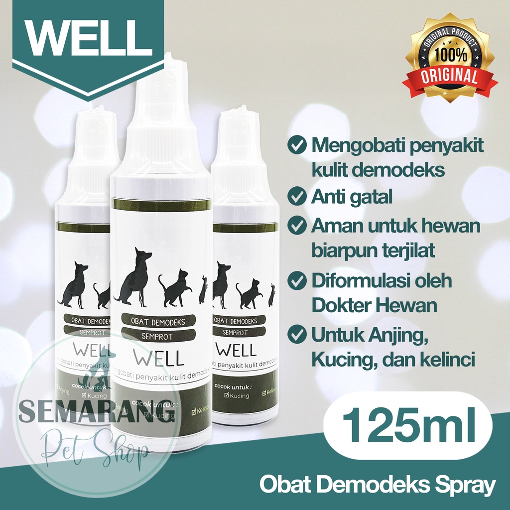 Cat Dog Demodex Medicine | Well Animal Spray Demodex Medicine 125ml ...
