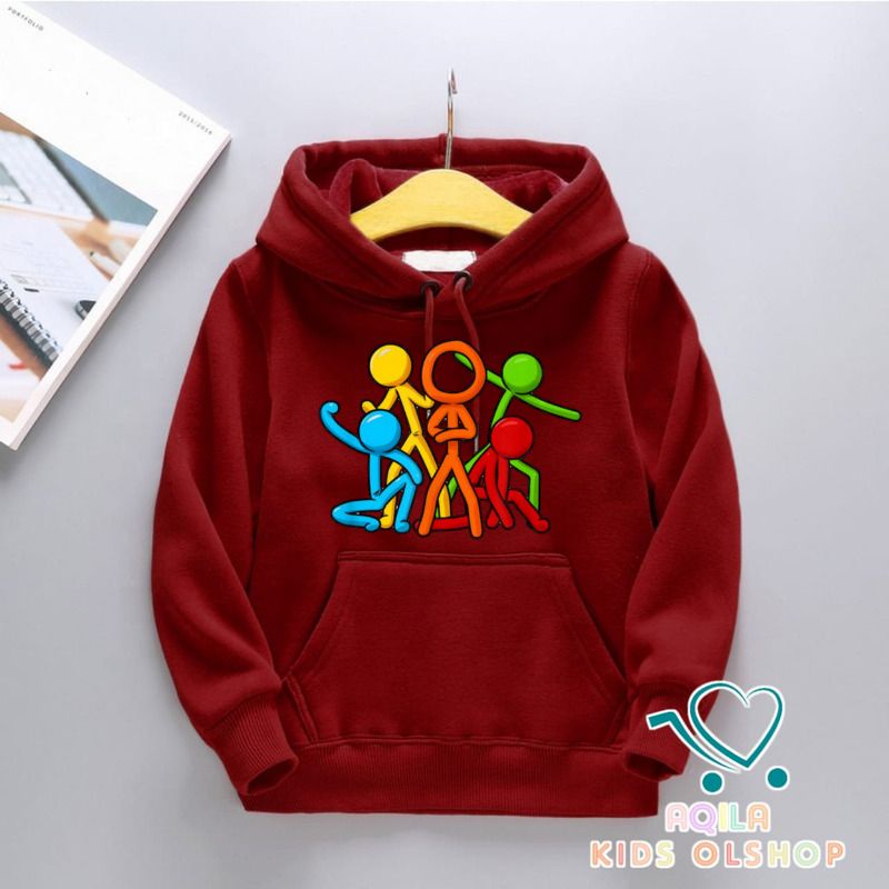 Alan becker stickman's children's hoodie | Shopee Malaysia