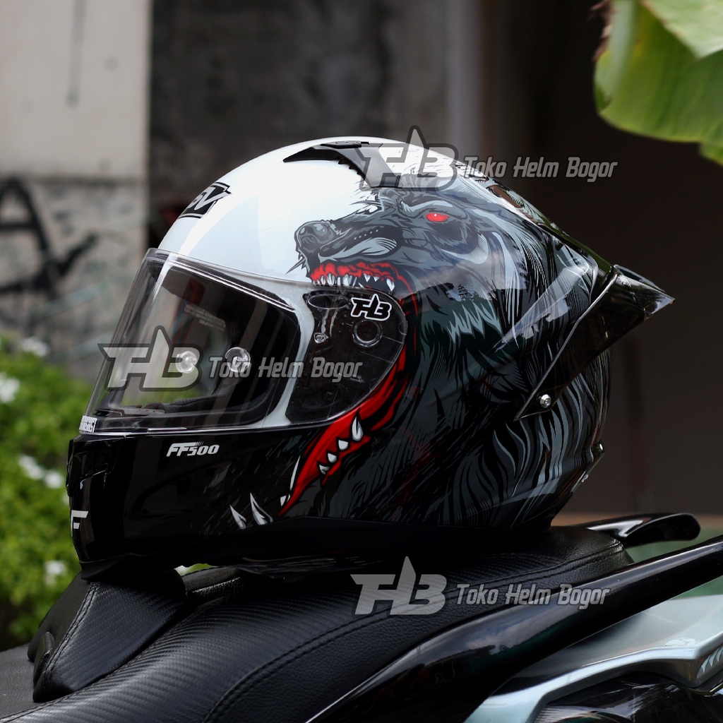 Rsv FF500 WOLF visor CLEAR spoiler GPR Smoke | Shopee Malaysia