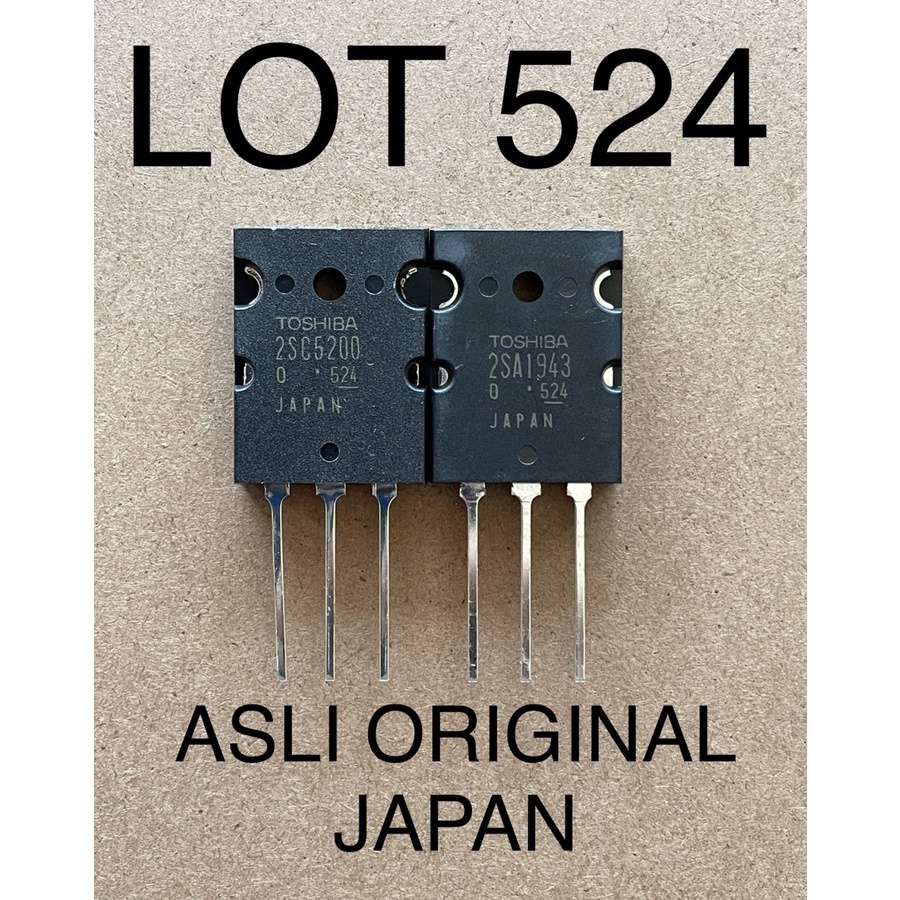 TOSHIBA TRANSISTORS A 1943 - C 5200 JAPAN Lot 524 ORIGINAL ORI SUPER ...