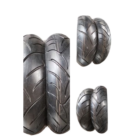 Dunlop SCOOTER UK Brand Motorcycle Tires 140/70-14 And 120/70-15 TUBLES ...