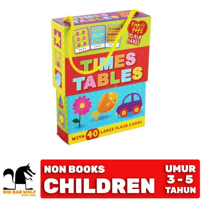 Time Tables: Tiny Tots Flash Cards Box Set | Shopee Malaysia