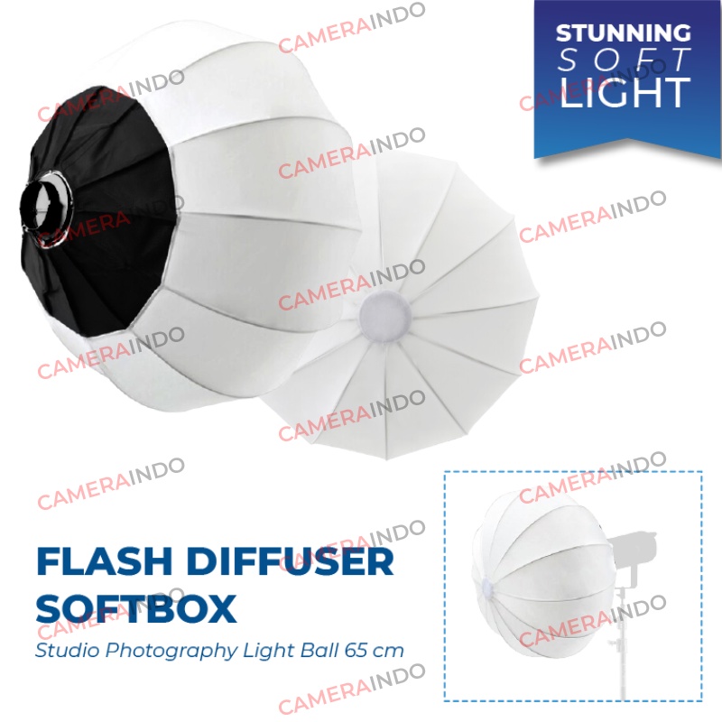 Flash Diffuser Softbox Studio Photography Light Ball 65cm | Shopee Malaysia