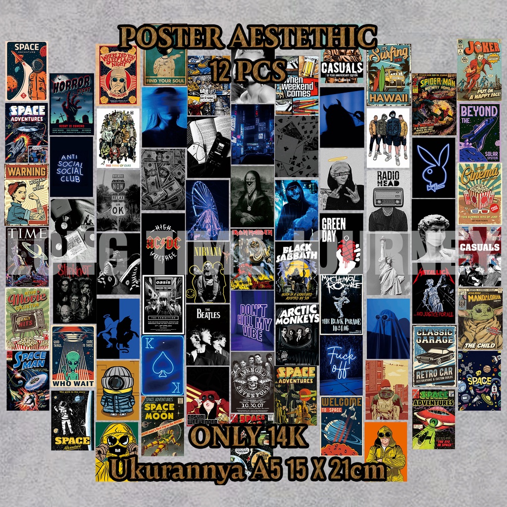 Wall Poster 12pcs Aesthetic Poster tumblr wall Poster | Shopee Malaysia