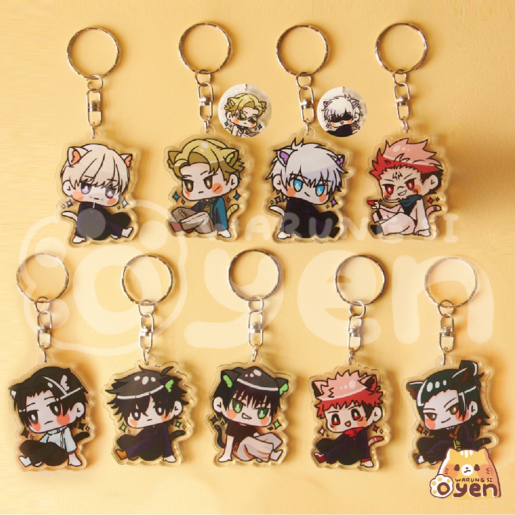 Jujutsu Casen Acrylic Keychain (Inumaki Nanami Gojo Sukuna Megumi Toji ...