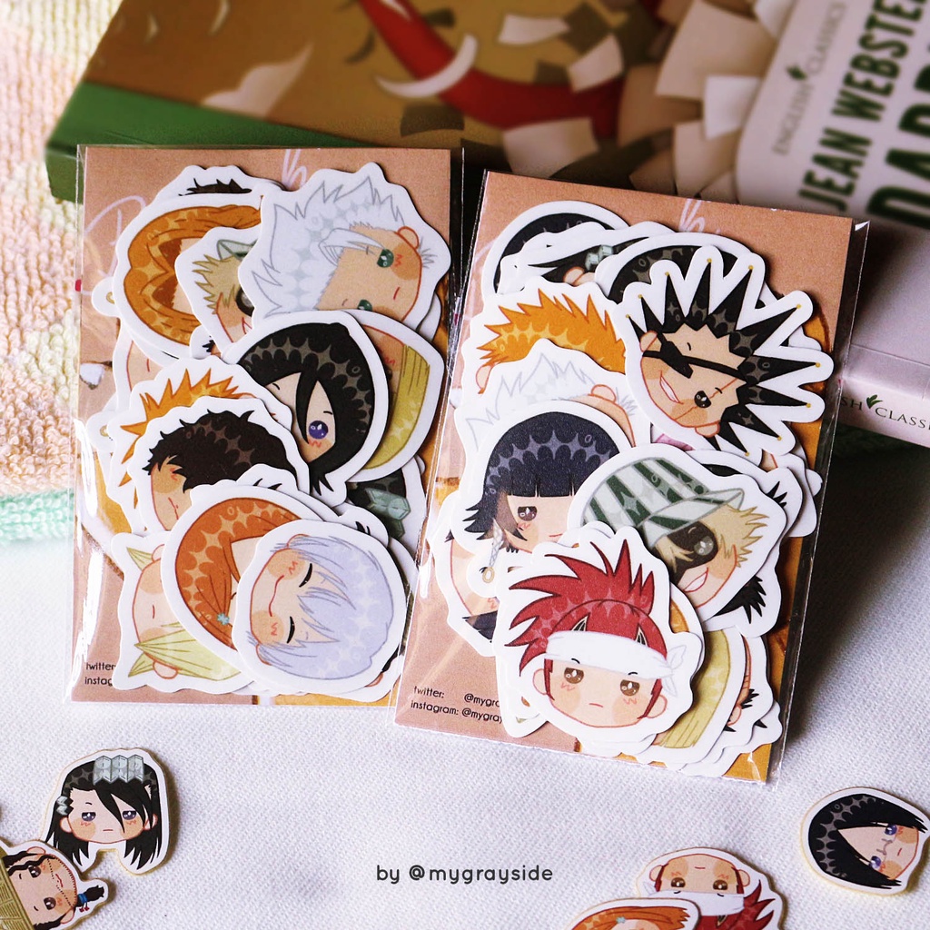 Read DESCRIPTION - BLEACH Diecut Sticker SET [by @mygrayside] | Shopee ...