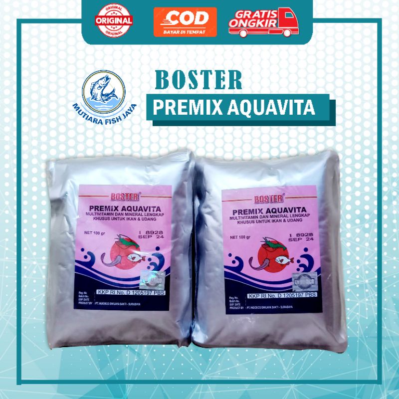 AQUAVITA PREMIX BOSTER (100 Grams) | Fish & Shrimp Growth Multivitamin ...