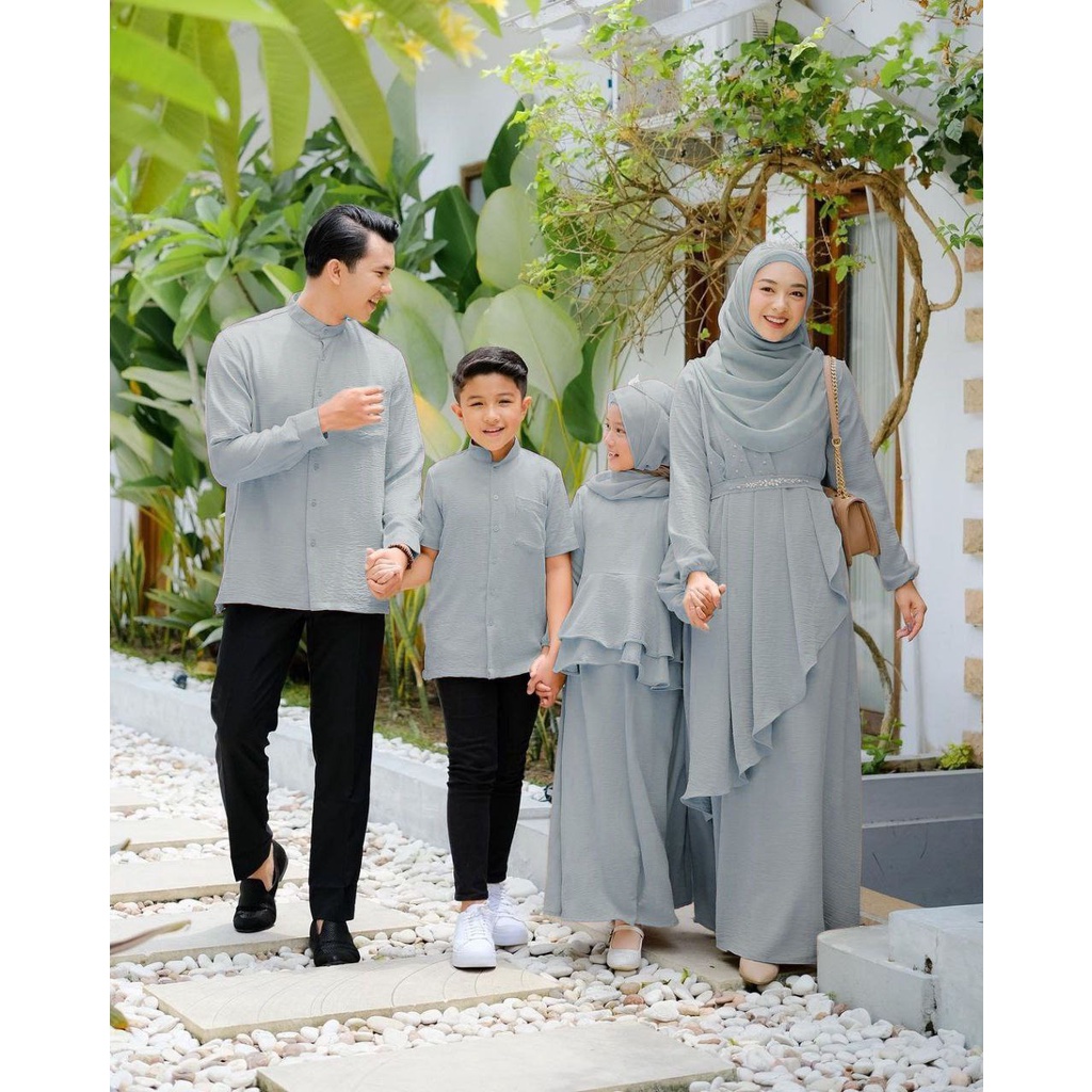 Couple FAMILY SET FAMILY RAYA Father Mother Son Uniform Latest MODERN ...