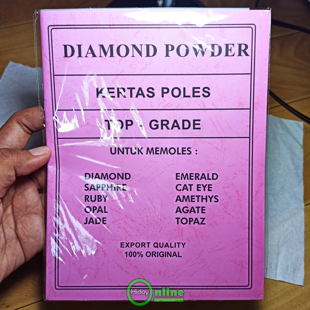 Diamond POWDER POLISHING PAPER FOR Agate AND GEMS | Shopee Malaysia