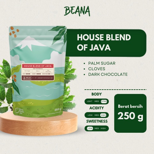 House Blend of Java Coffee Roasted Beans | Robusta Arabica Coffee Blend ...