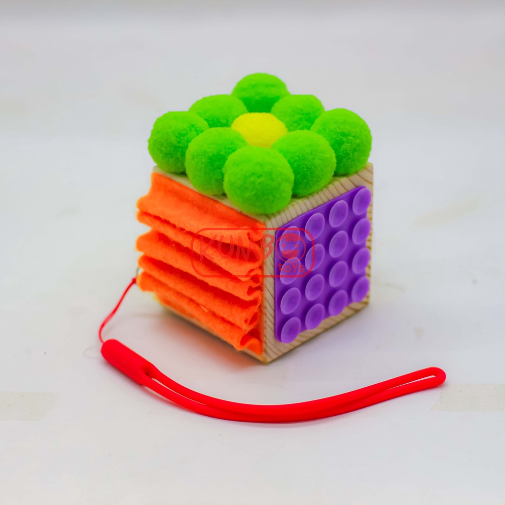 Montessori Sensory Cube Sensory Play Toys Recognize Texture | Shopee ...