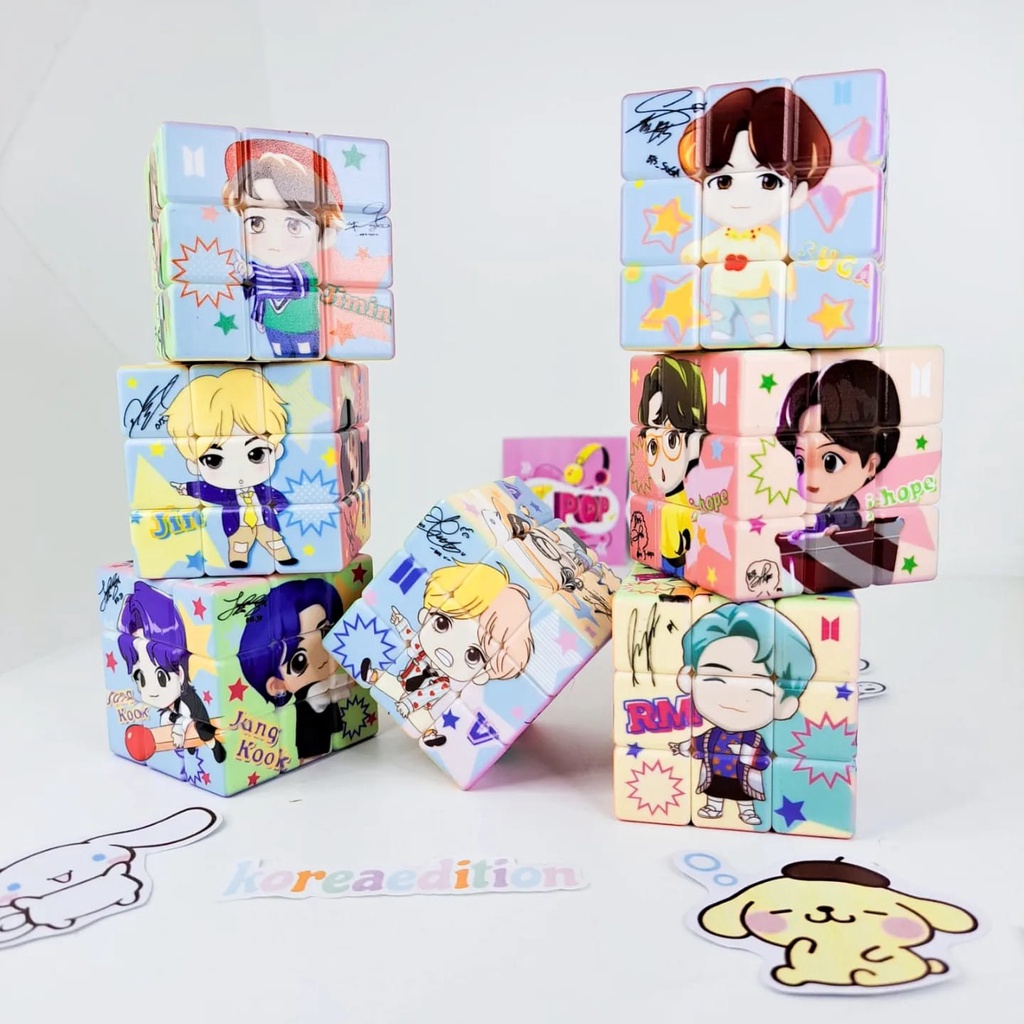 Rubik Kpop Kids Toys Cube Games Blackpink BTS NCT Dream Stray Kids ...
