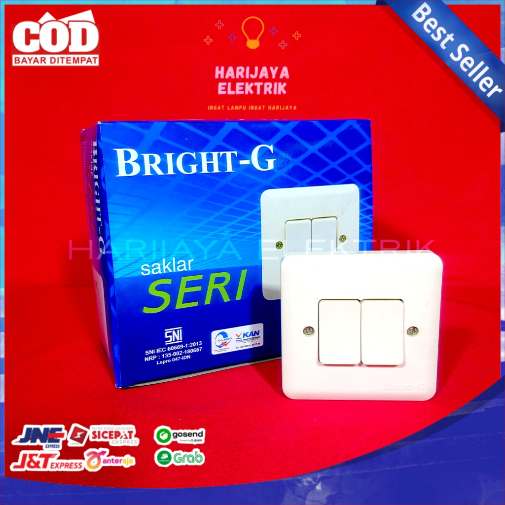 Bright-g IB SWITCH SERIES BG-802 SWITCH ON OFF WALL LIGHT ENGKEL SNI ...