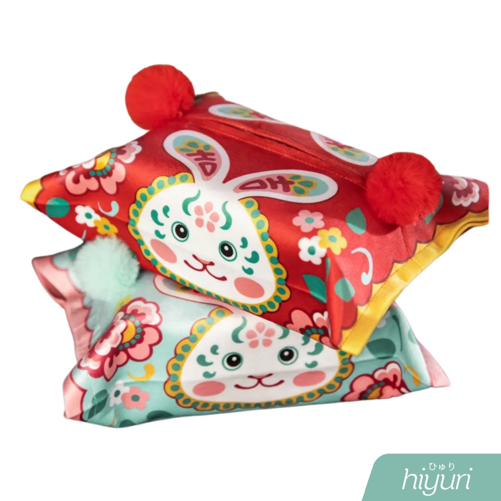 HIYURI CNY Rabbit Tissue Holder Tissue Box cover/ Fabric Tissue Box ...
