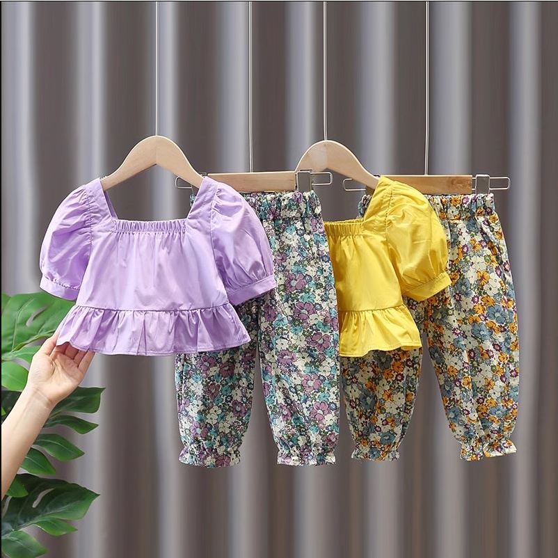 Melly Suits Kids Short Sleeve Blouse Kids Clothes | Shopee Malaysia