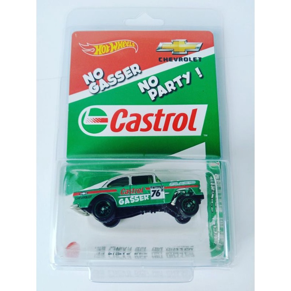 Diecast Hot Wheels Custom 1/64 Chevy Bel Air Gasser Castrol Card ...