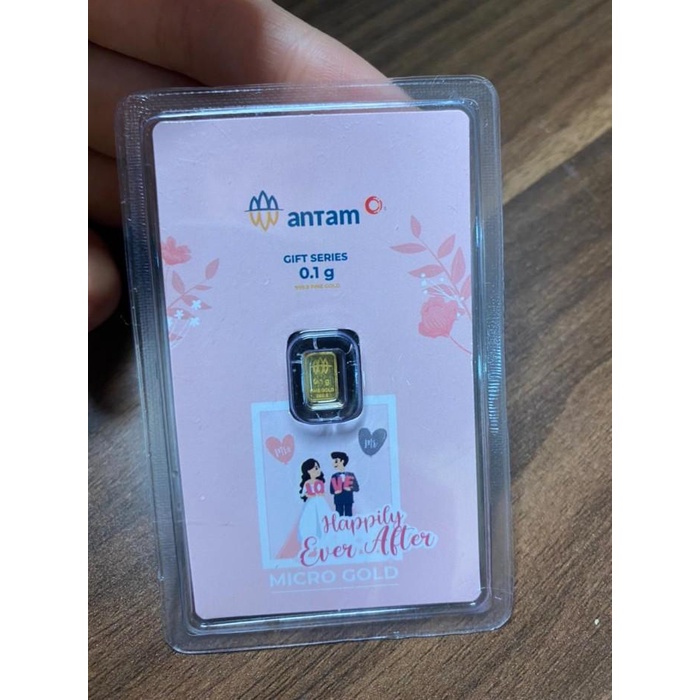HAPPY WEDDING MICRO GOLD ANTAM HARTADINATA GIFT SERIES | Shopee Malaysia