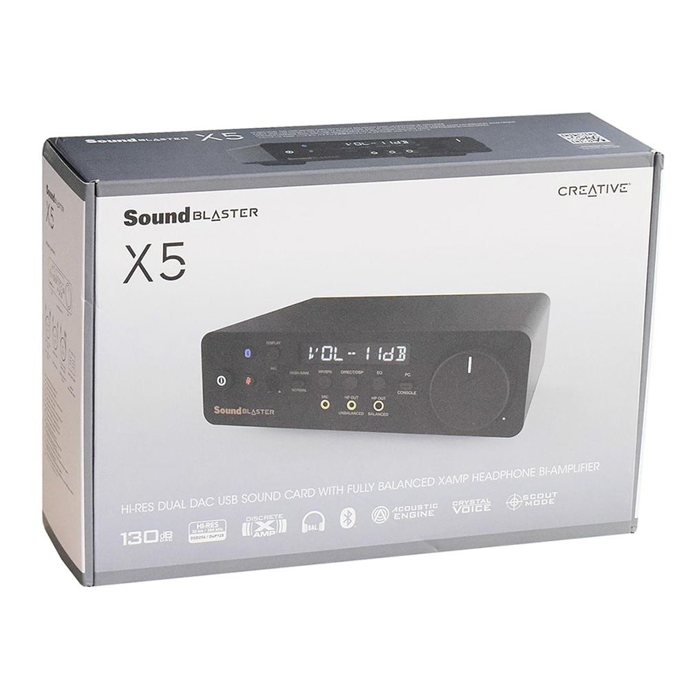 Creative Sound Blaster X5 Hi-res External Dual DAC USB Sound Card for ...