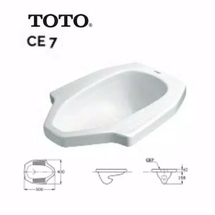 Toto Ce7 Closet / Toto Ce 7 White Squatting Toilet (Gojek/Grab Only ...