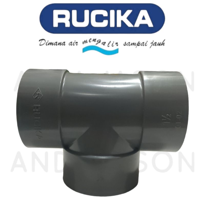 Tee 11⁄2 RUCIKA D TEE PVC 11⁄2 INCH RUCIKA (D - DT) T 11/2 INCH PVC ...
