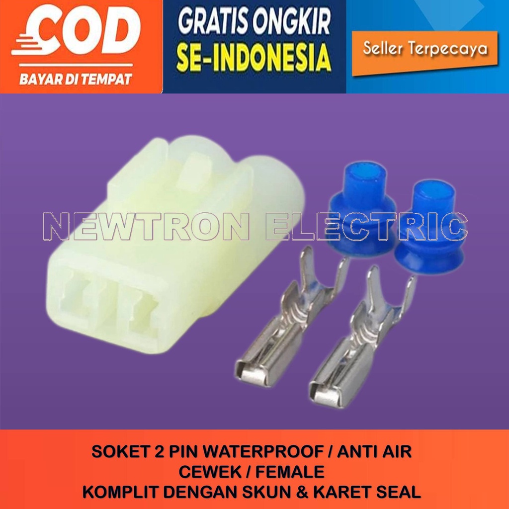 Waterproof NYLON 2 Pin SOCKET- waterproof 2 Pin Socket OEM DLC Short ...