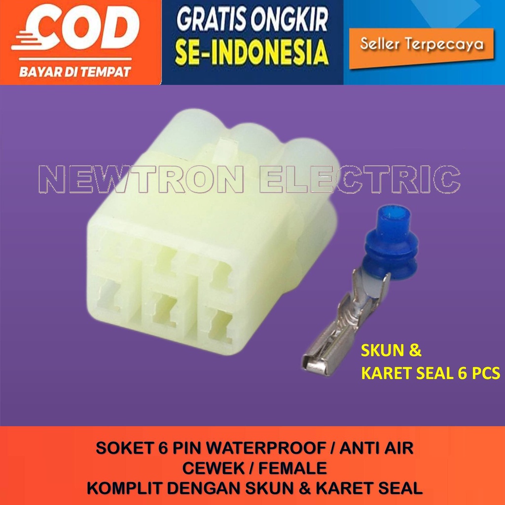 Kawasaki DLC SOCKET 6 PIN FEMALE SOCKET DLC RESET SOCKET DLC SHORT ...