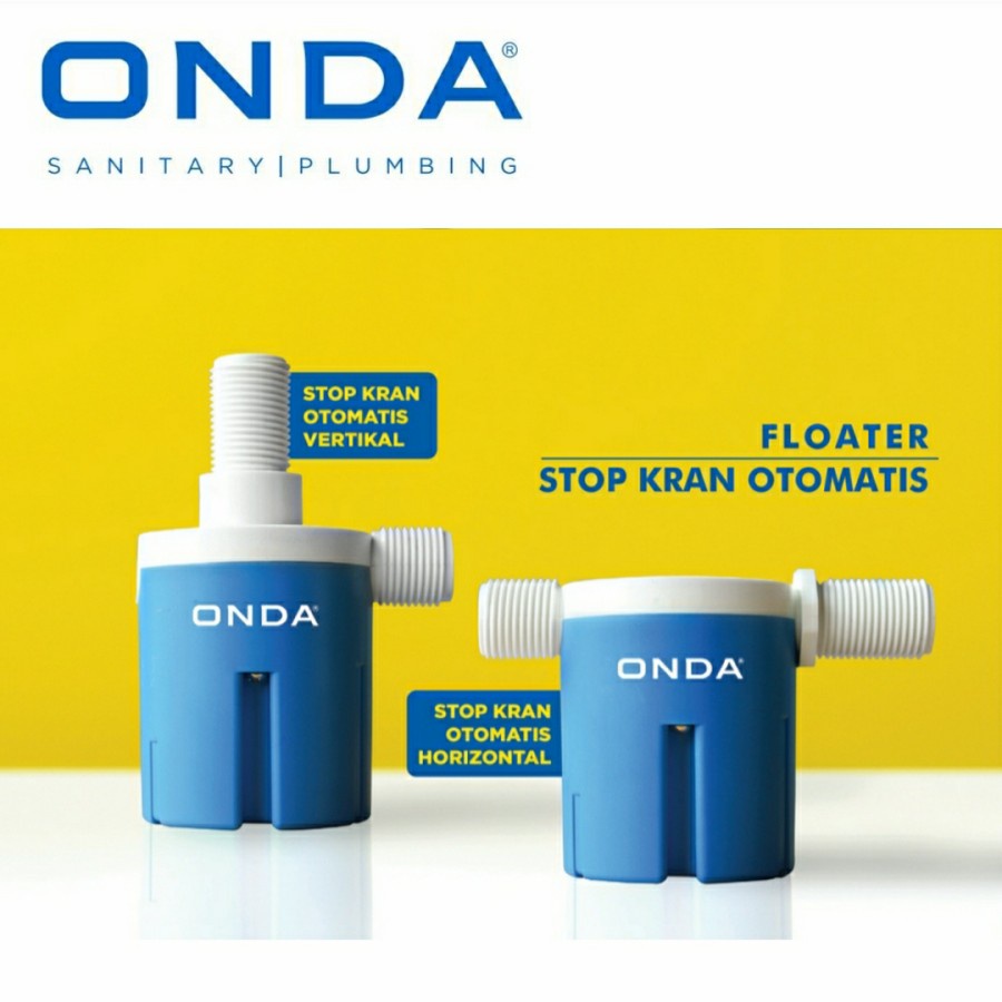 Stop Faucet Automatic/floater 1/2" horizontal & vertical, vertical onda ...