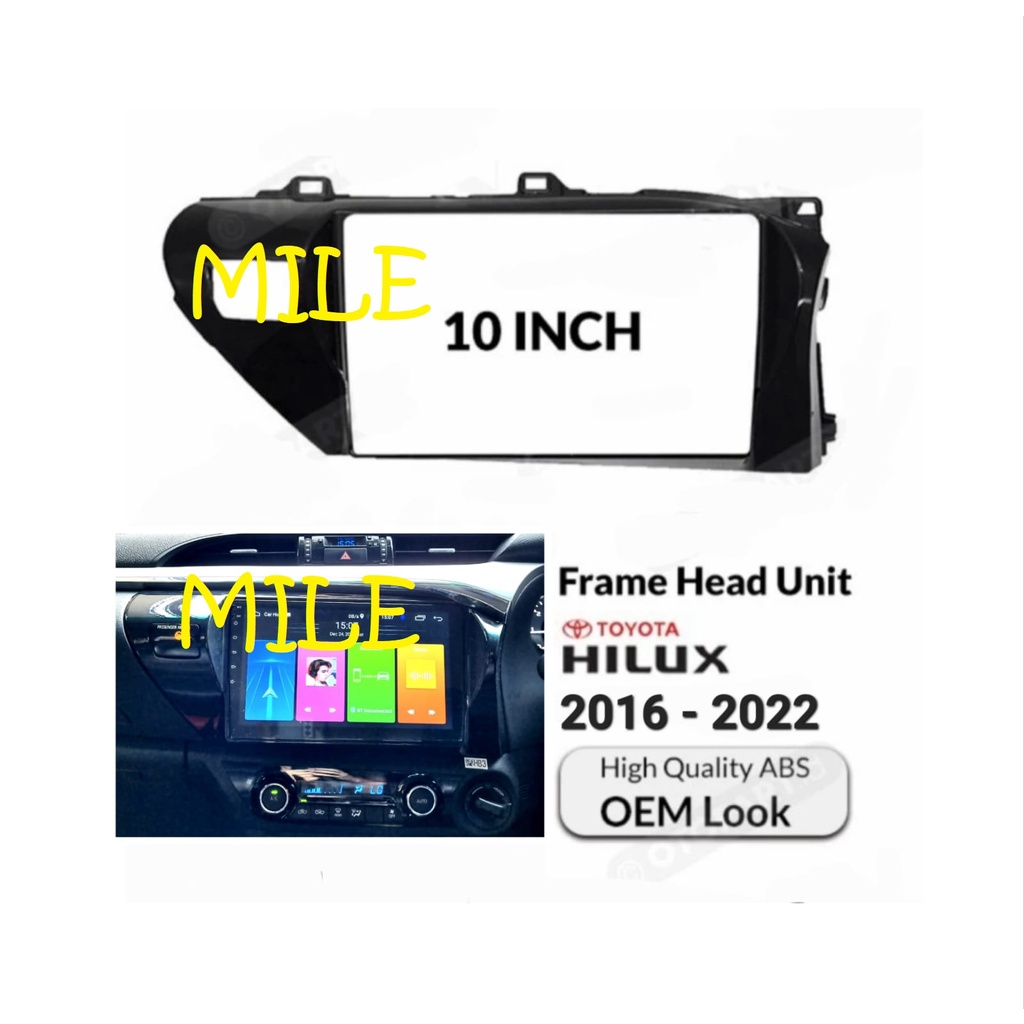 Toyota HILUX 2016-2022. 10 INCH ANDROID FRAME | Shopee Malaysia