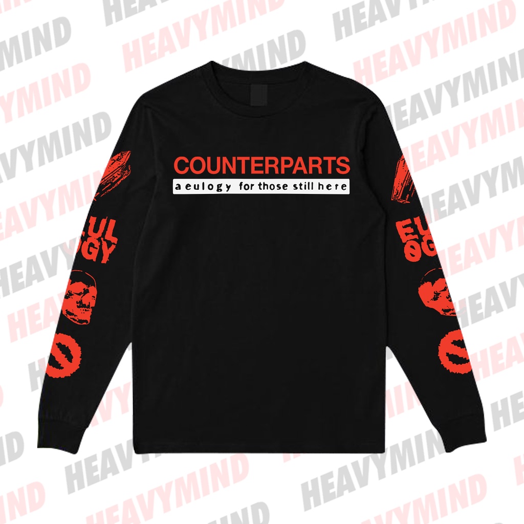 Counterparts Eulogy Longsleeve Band T-Shirt Free Sticker | Shopee Malaysia