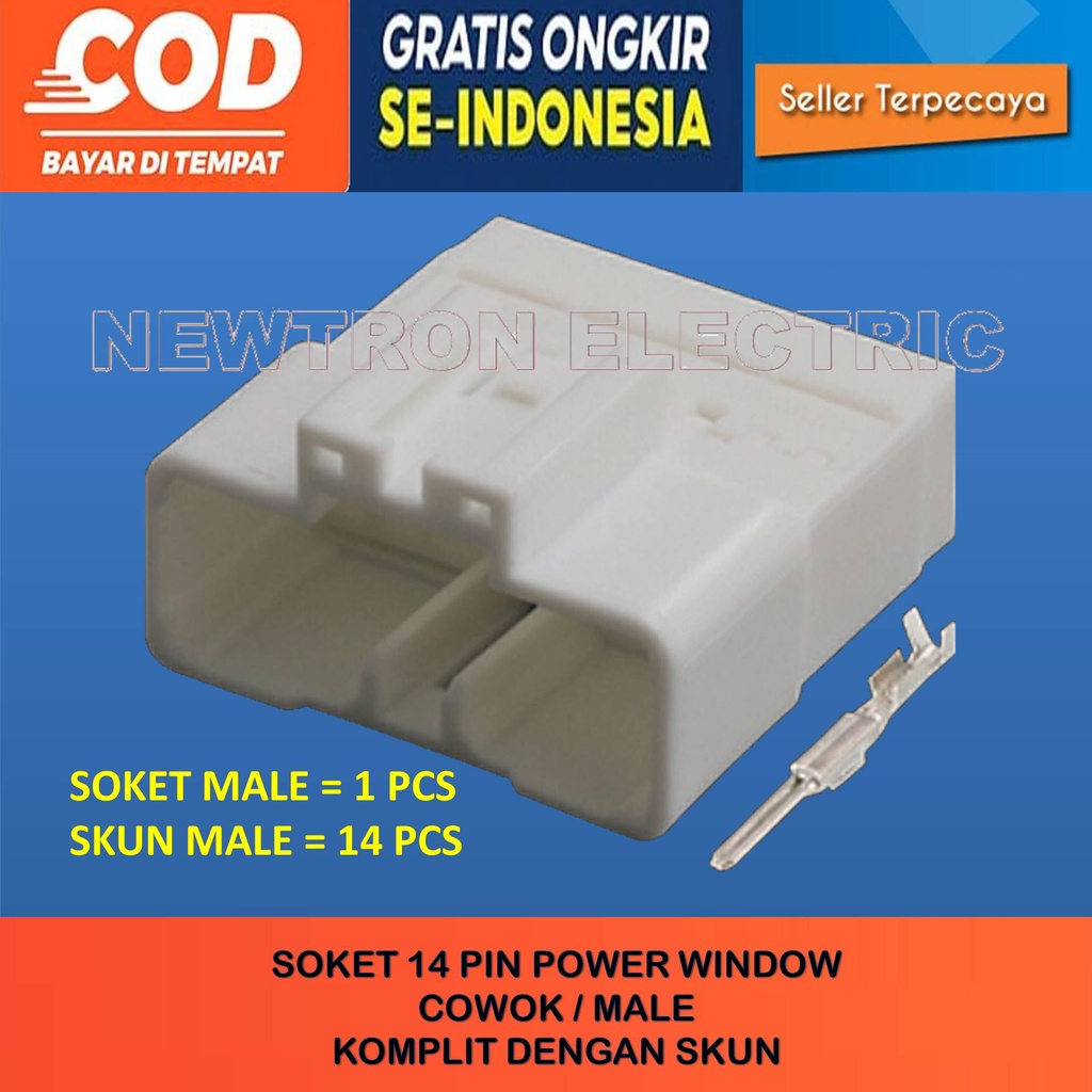Socket 14 PIN SOCKET POWER WINDOW CONNECTOR TOYOTA KIJANG LANDCRUISER ...