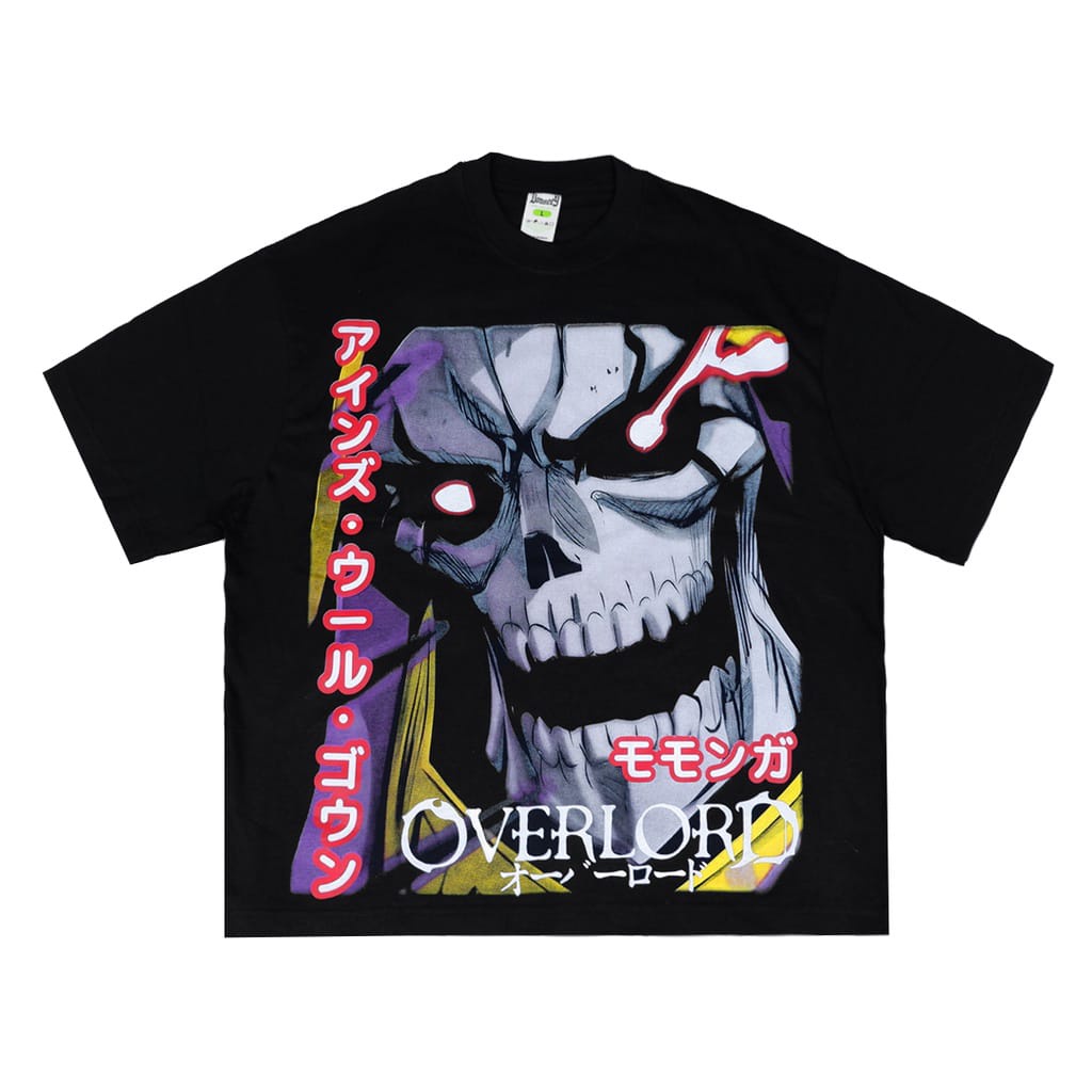 Overlord ANIME T-SHIRT OVERSIZE BIG SCREEN PRINTING KAOS OVERLORD BAJU ...